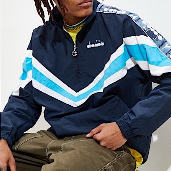 Diadora | Jackets & Coats | Rare Vintage Retro Diadora Mvb Halfzip ...